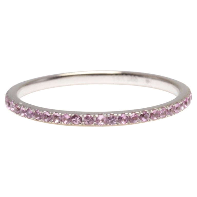 Pink Sapphire Eternity 0.33ct For Sale at 1stDibs
