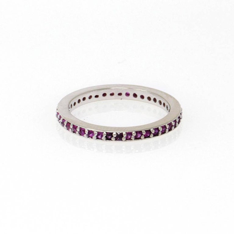Pink Sapphire Eternity 1.00ct For Sale at 1stDibs