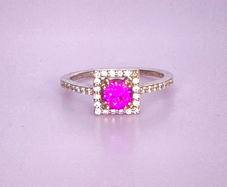 Pink Sapphire Ring For Sale at 1stDibs