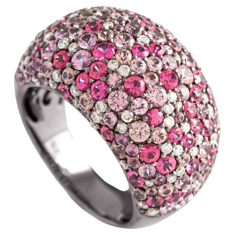 Pink Sapphires Ring For Sale at 1stDibs