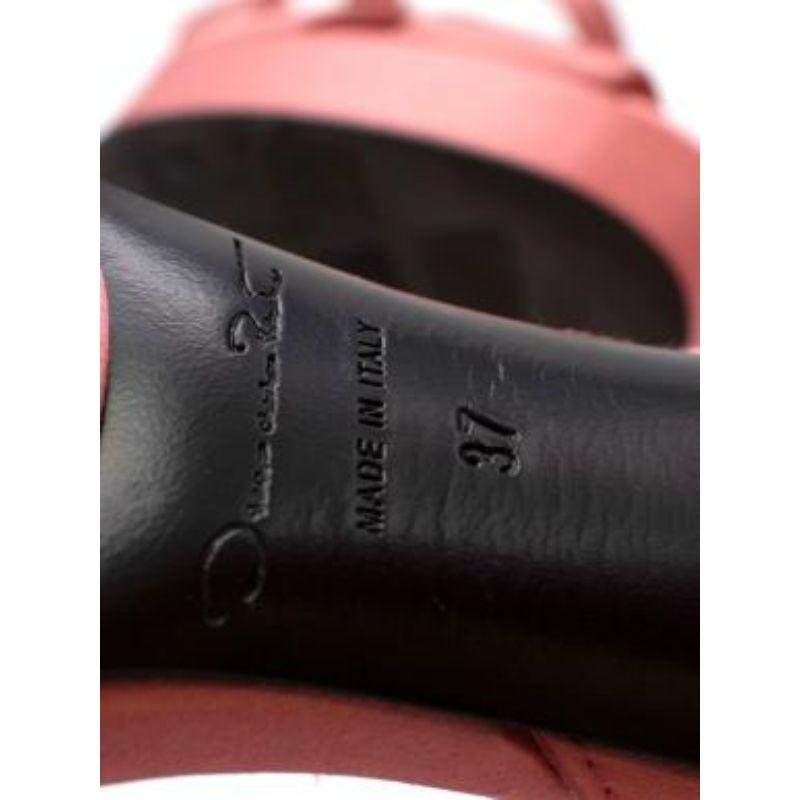 pink satin crossover satin Dasha platform sandals For Sale at 1stDibs