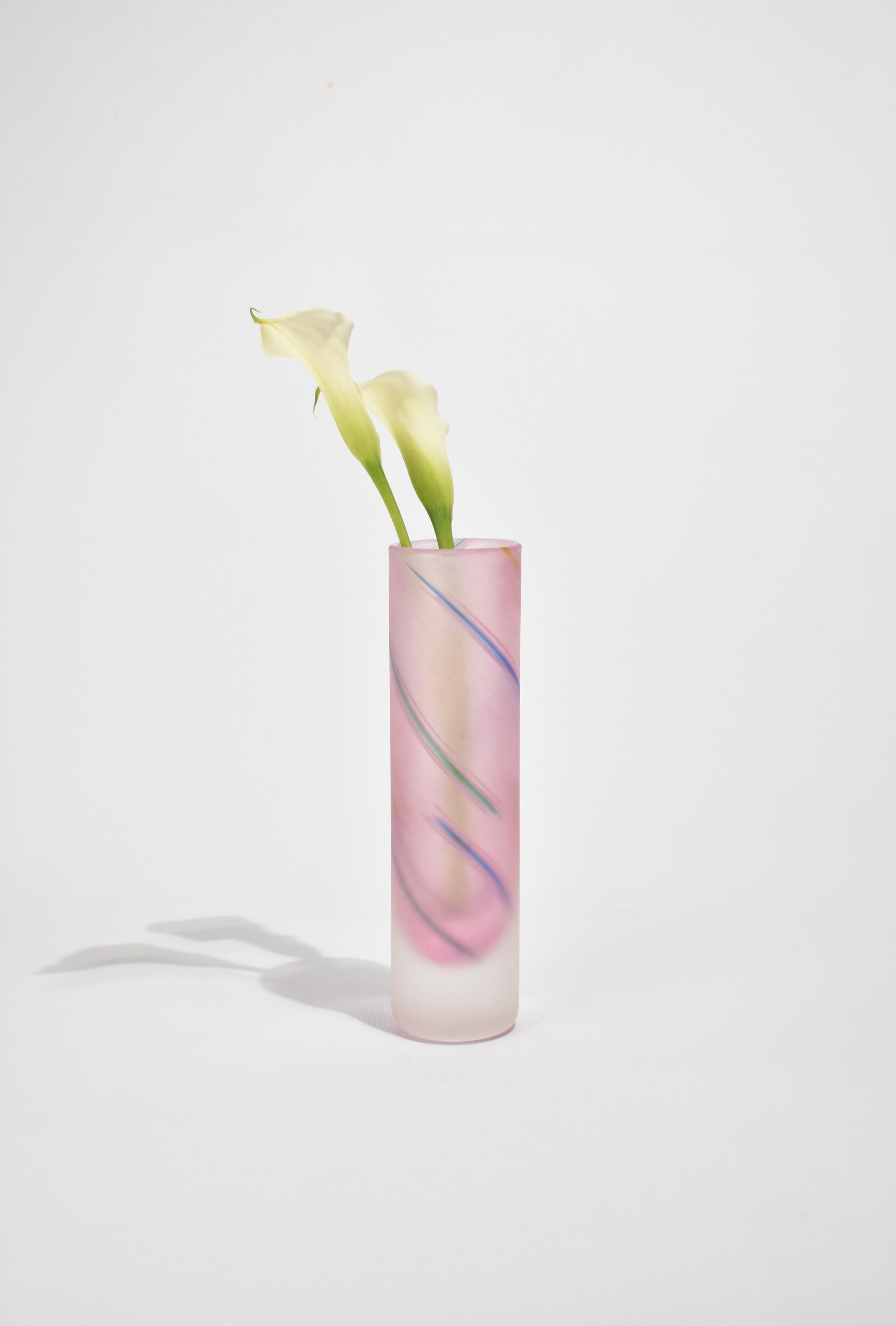 Pink Satin Vase For Sale at 1stDibs