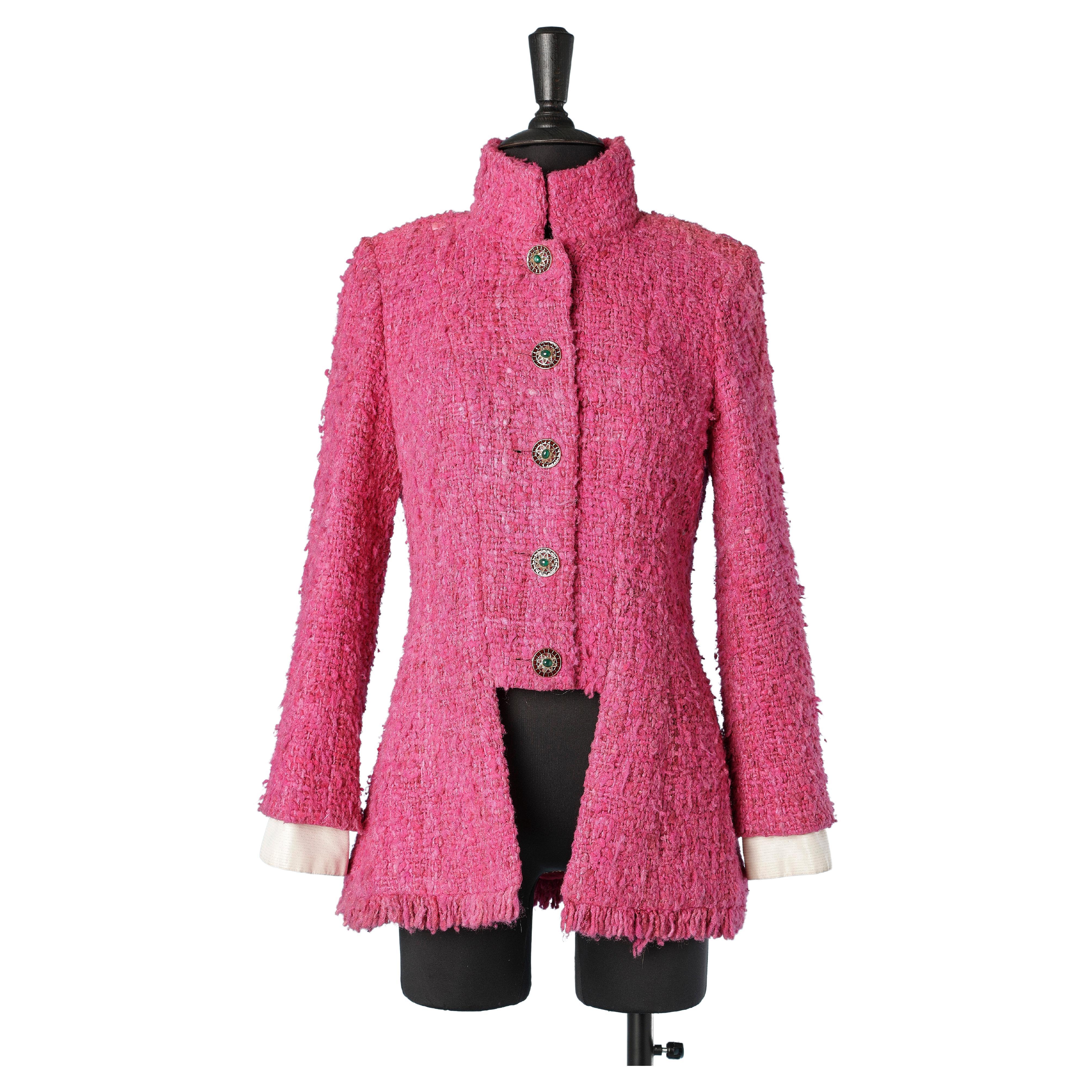 Pink silk tweed jacket with jewellery buttons Chanel ( Paris-Bombay ...