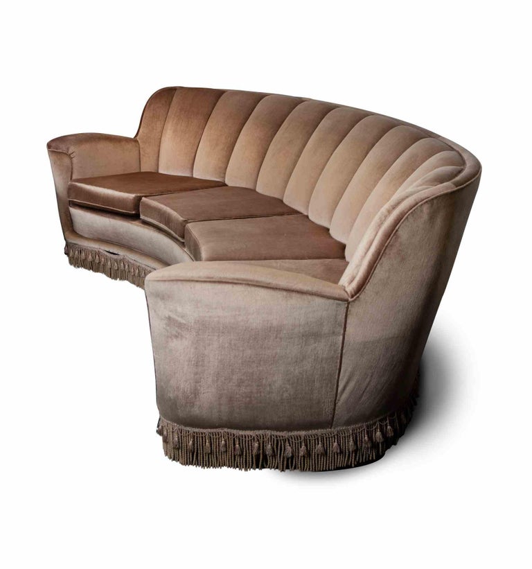 Pink Sofa Attributed to Paolo Buffa, Mid 20th Century For Sale at 1stDibs