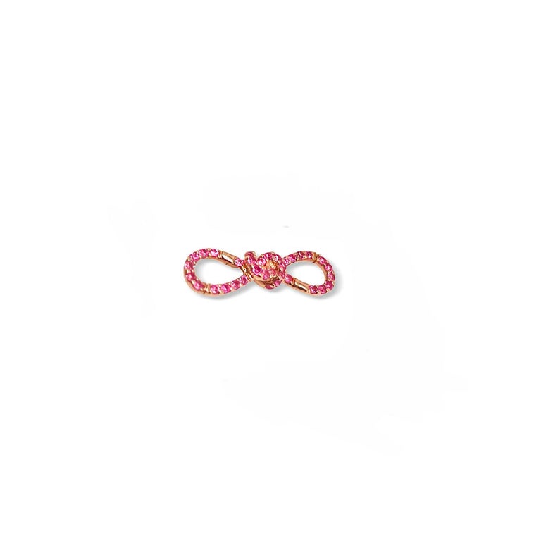 Pink Spinel "Forget Me Knot" Multifunctional Enhancer Clip Pendant ...