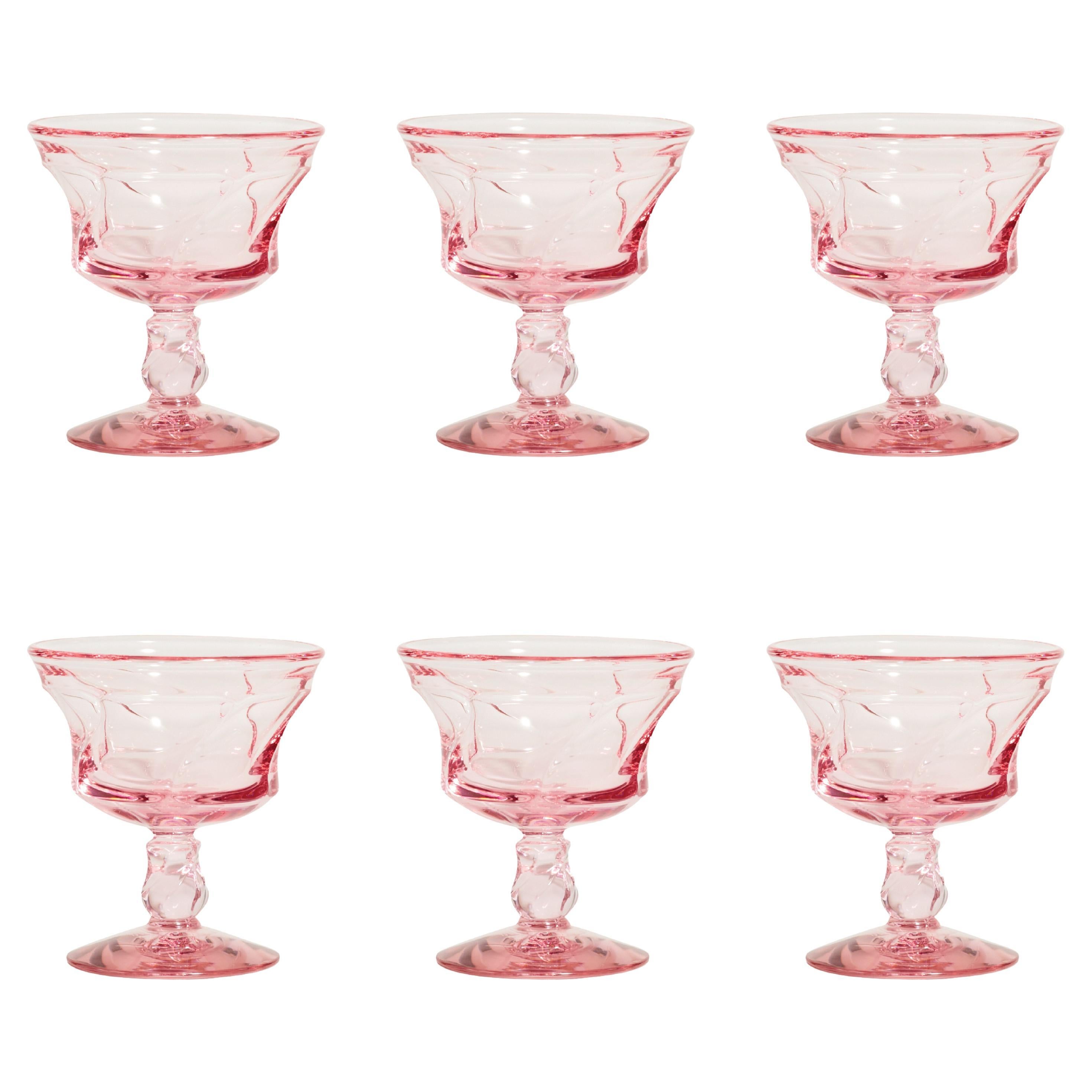 Set of Six Assorted Goblets in Gold For Sale at 1stDibs