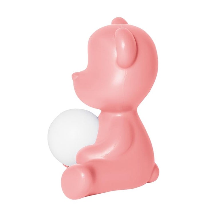 In Stock in Los Angeles, Pink Teddy Bear Lamp LED Rechargeable at 1stDibs