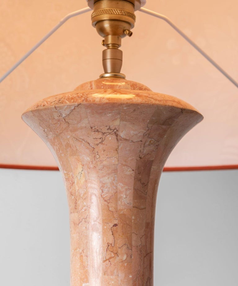 Pink Tessellated Marble Floor Lamp at 1stDibs