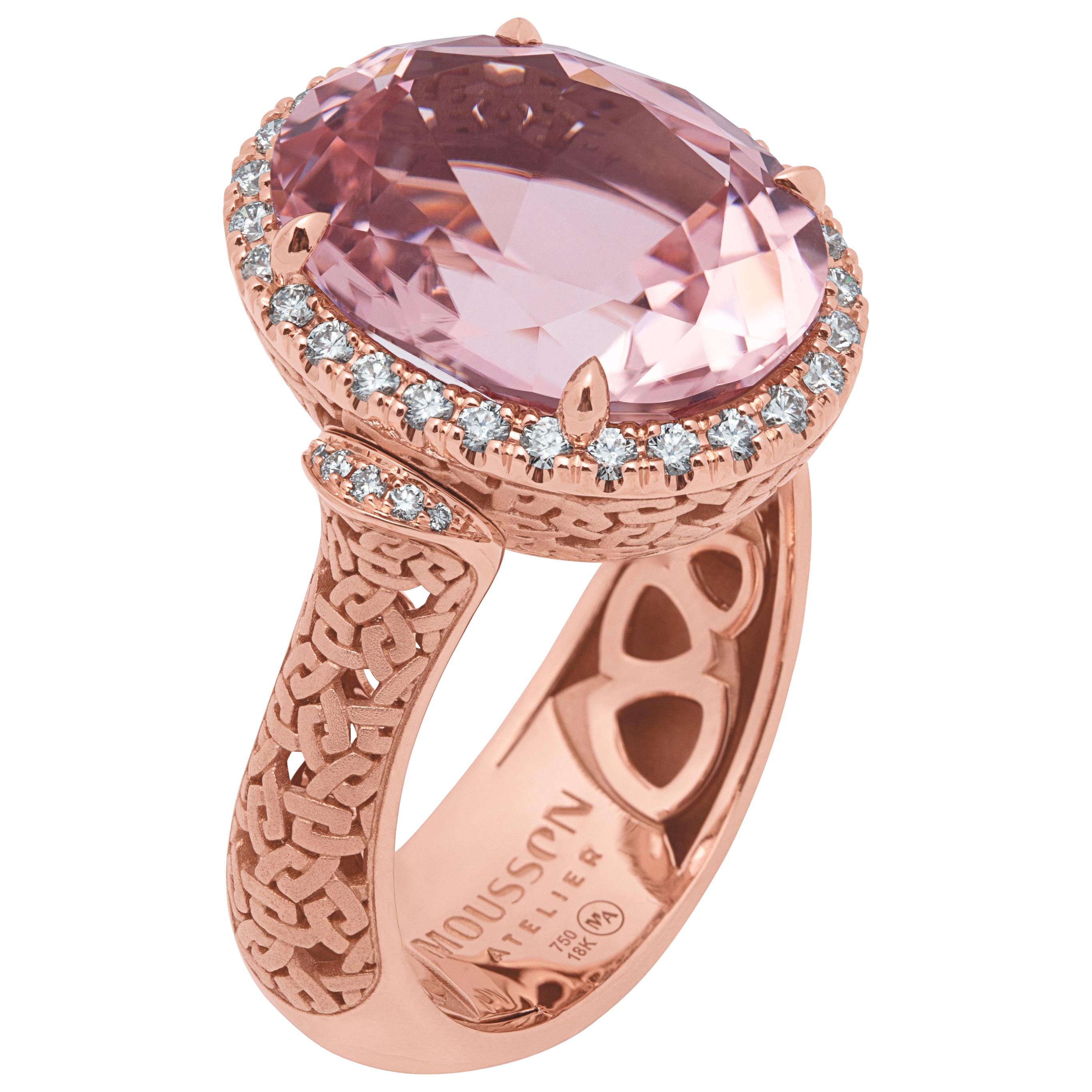 Jona Pink Tourmaline 18 Karat Rose Gold Ring For Sale at 1stDibs