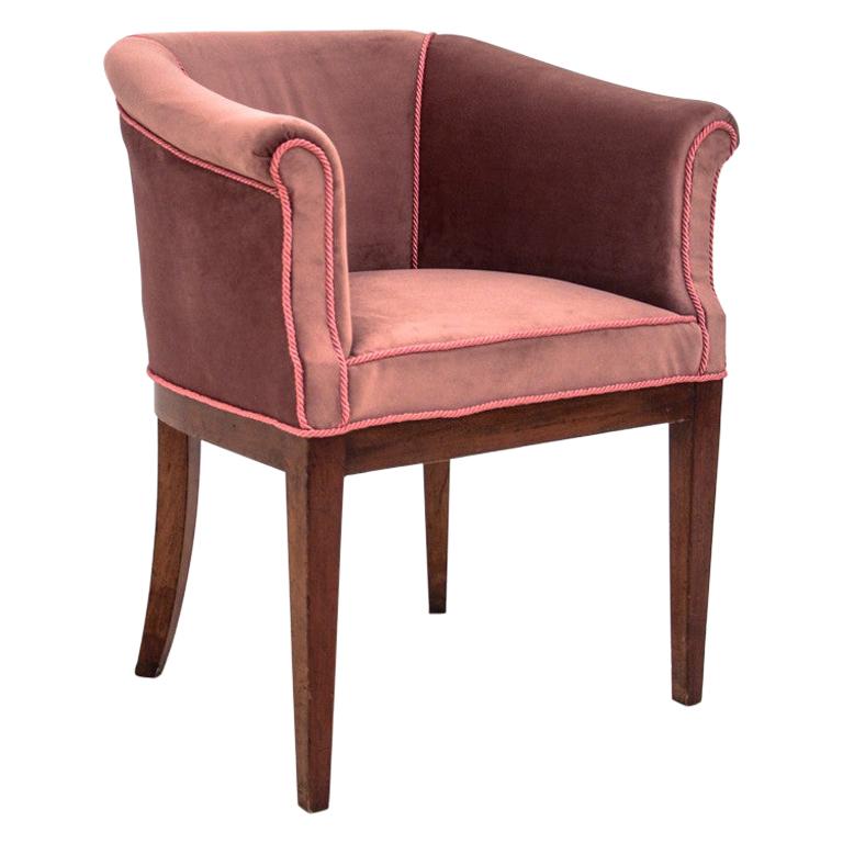 Pink Vintage Club Chair at 1stDibs | pink club chairs