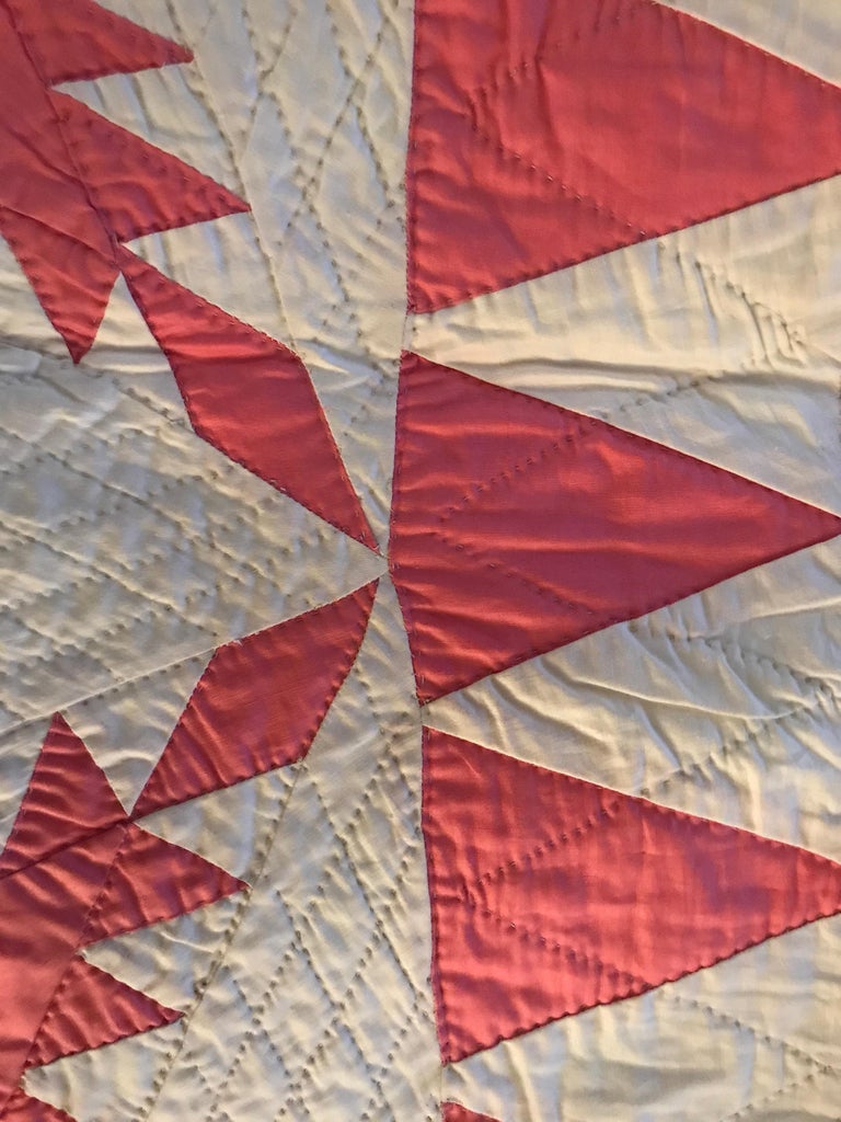 Pink Vintage Patchwork Quilt at 1stDibs | pink patchwork quilts