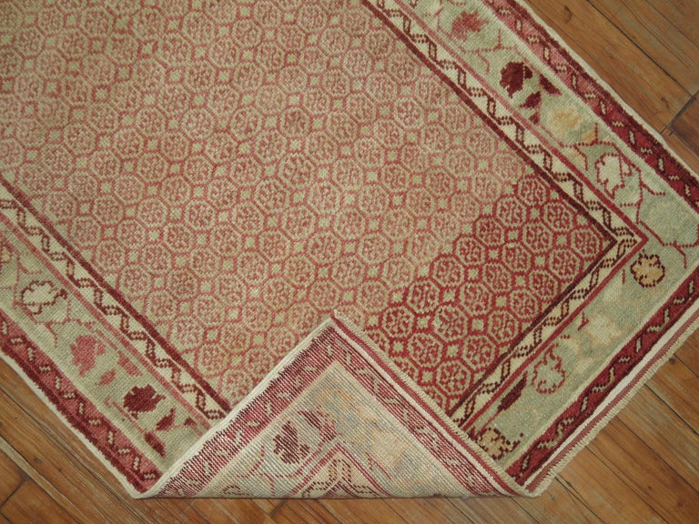 Pink Vintage Turkish Anatolian Runner For Sale at 1stDibs