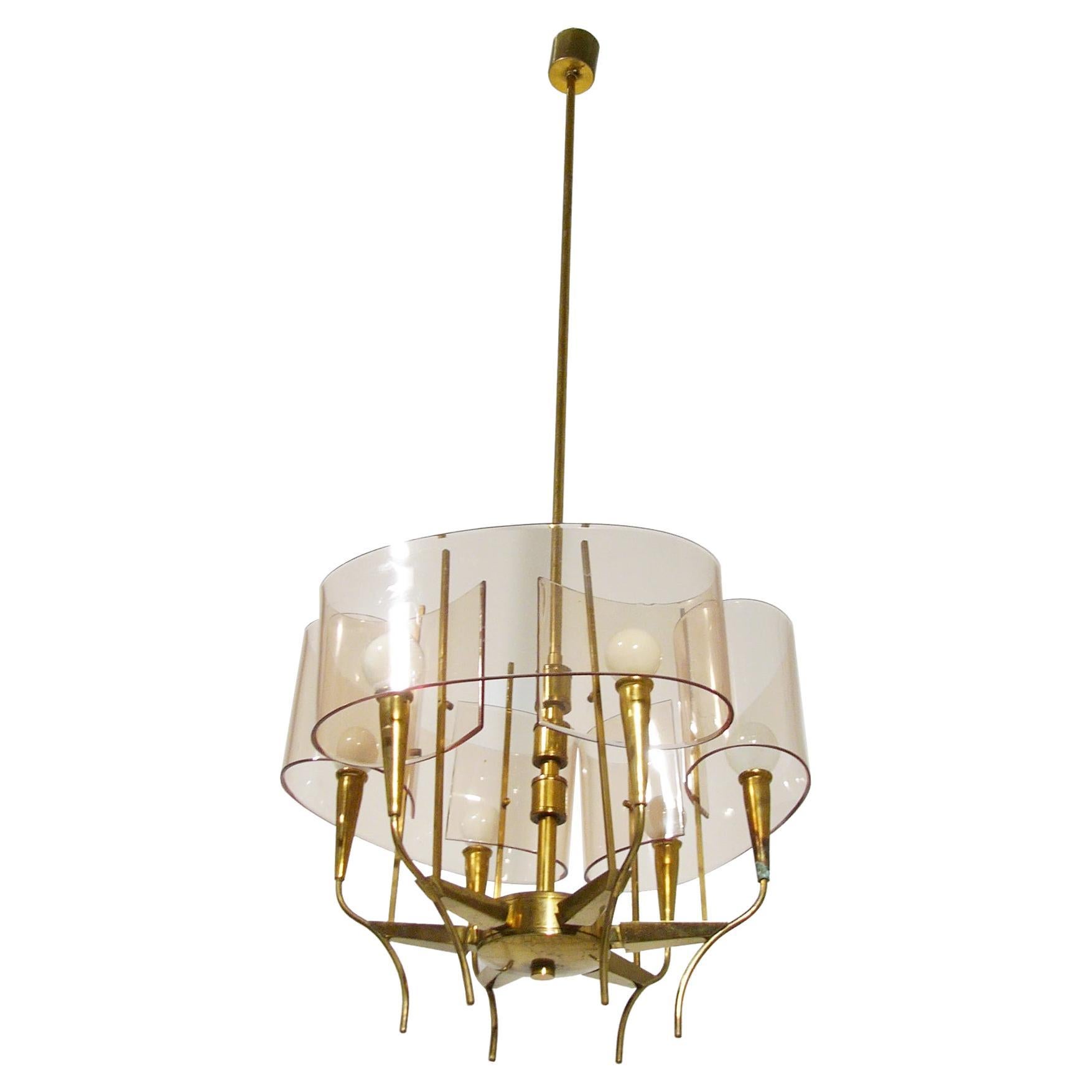 Italian Perspex Lamp by Stilux, 1950 For Sale at 1stDibs