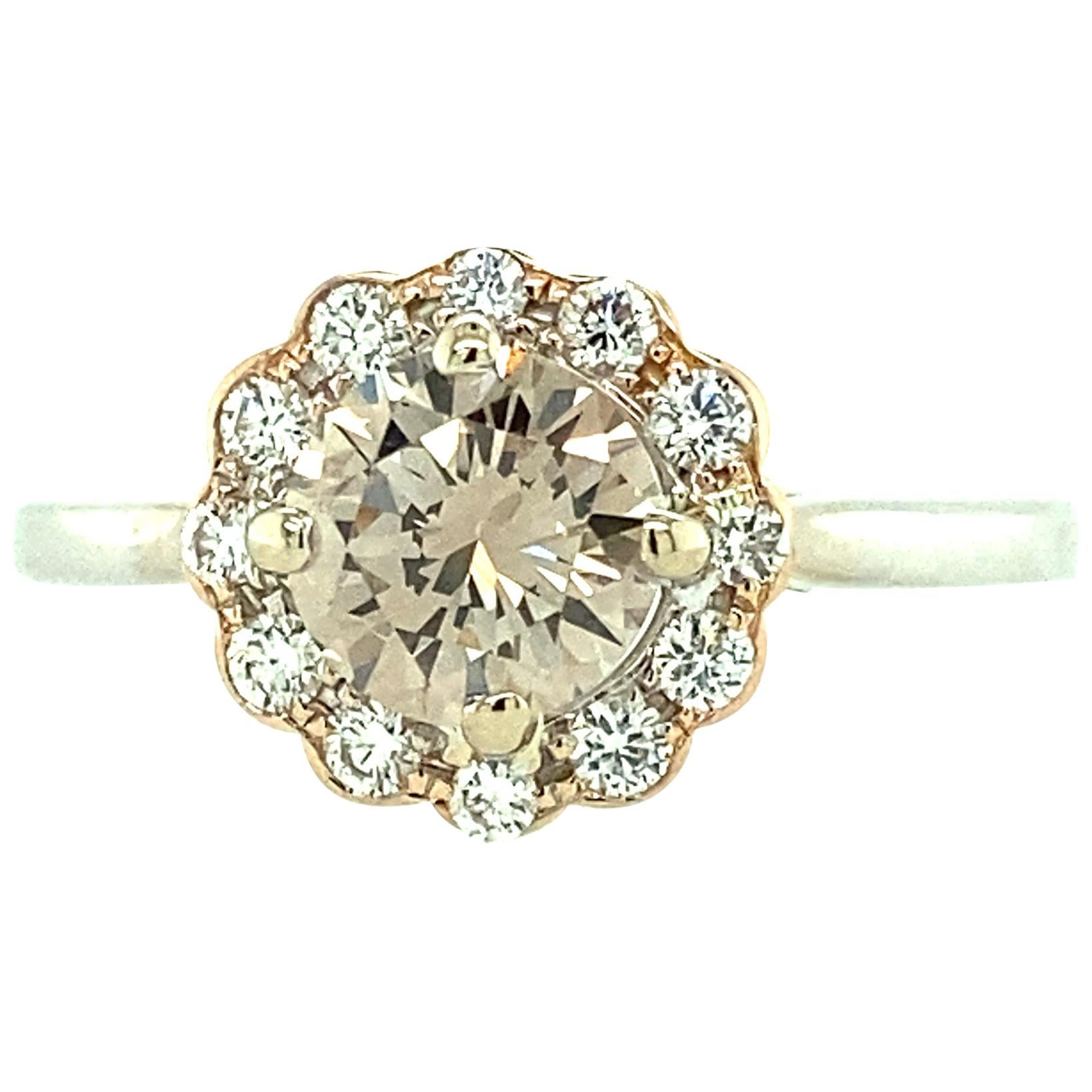 1890 Diamond Gold Engagement Ring at 1stDibs | 1890 engagement ring