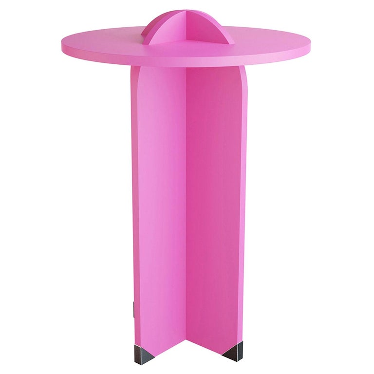 Pink's Not Dead TT01 Pink Side Table For Sale at 1stDibs | pink side tables