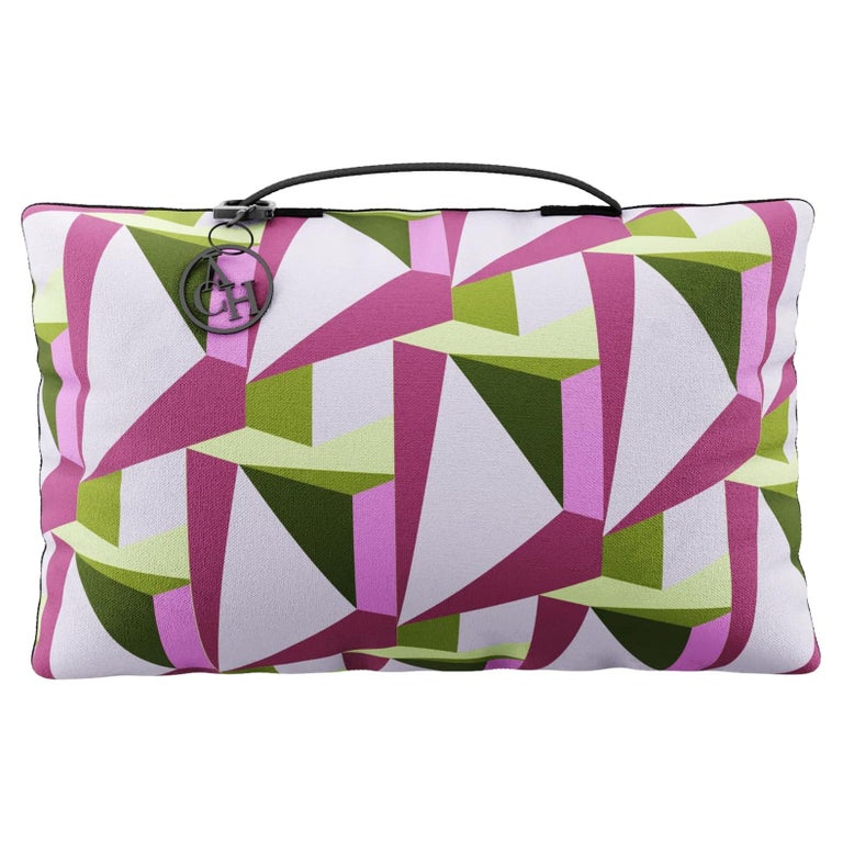 Pinky Rectangle Pillow, Modern Eye-Catching Cushion For Sale at 1stDibs
