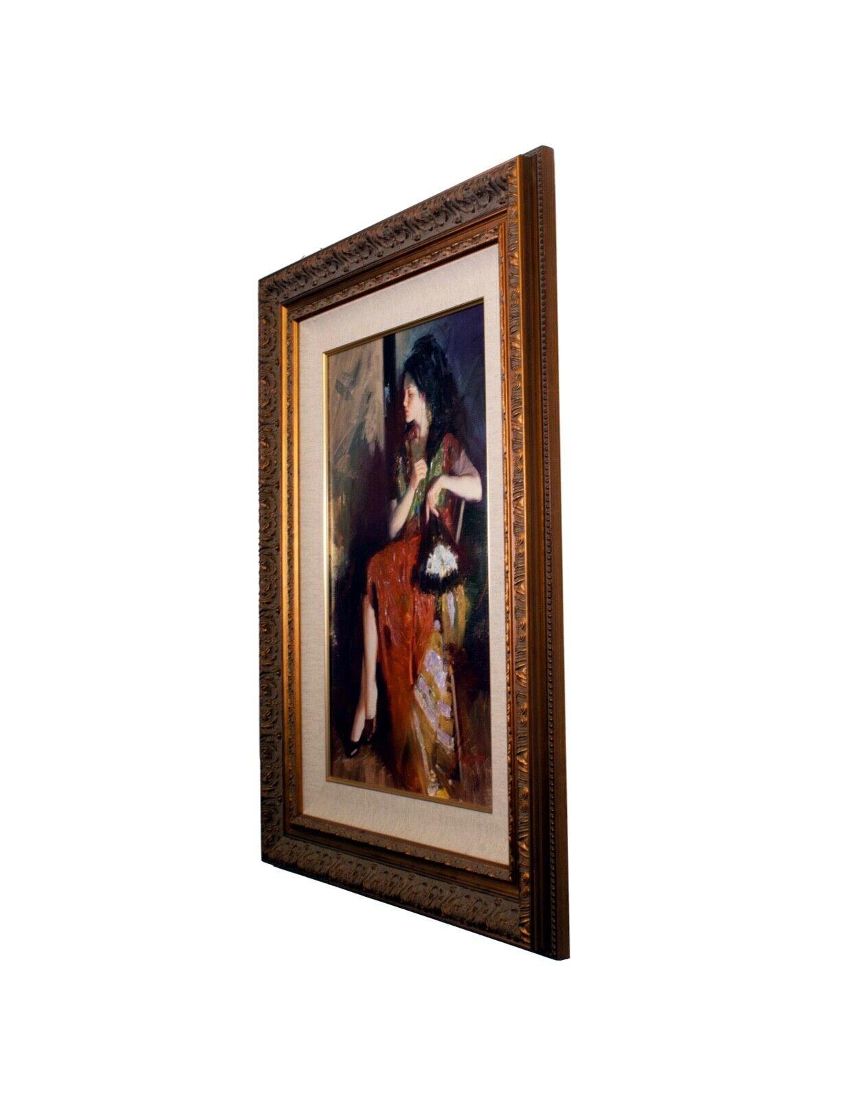 Pino Spanish Beauty Signed Embellished Giclee Canvas 102/295 Framed ...