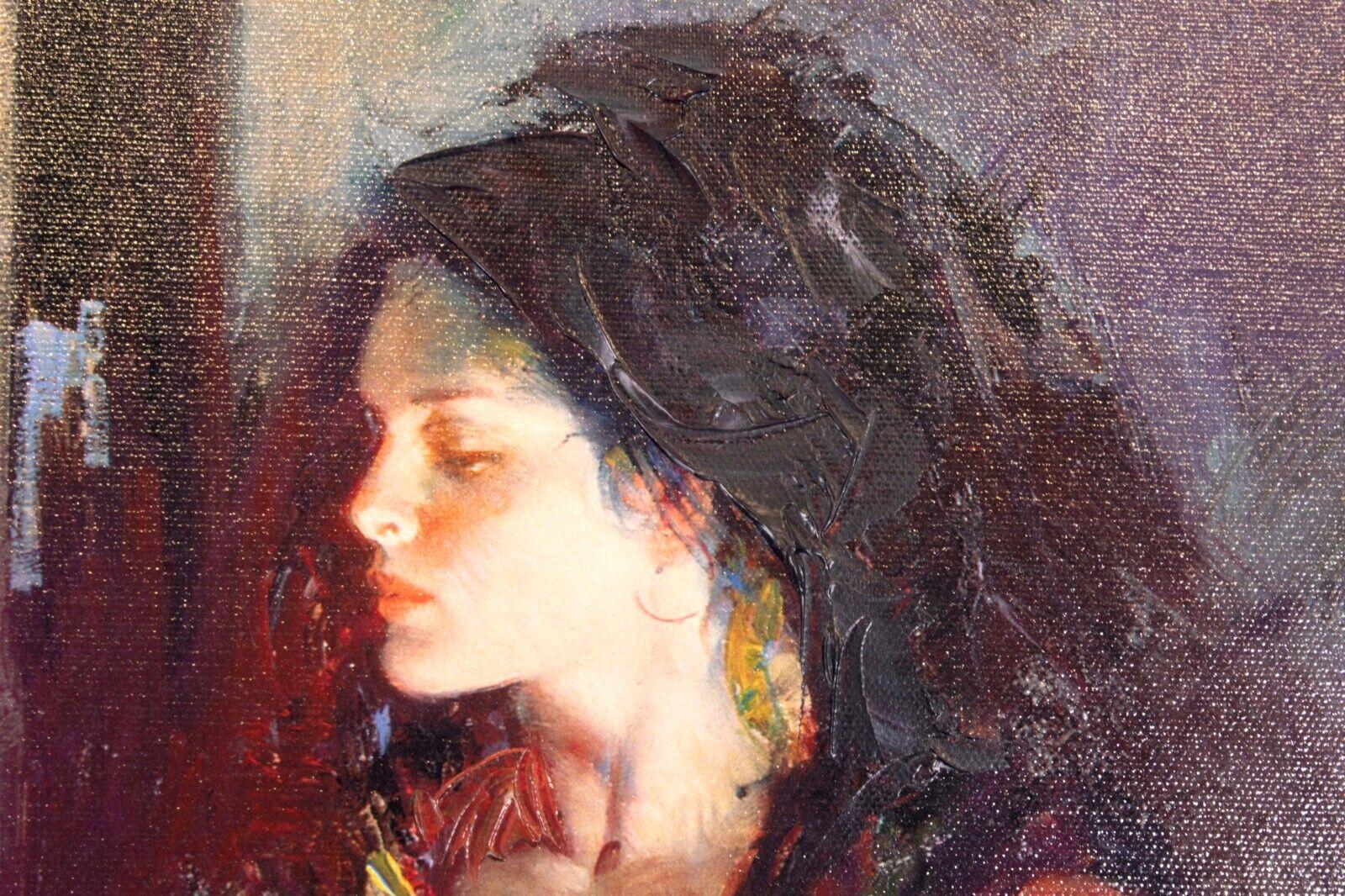 Pino Spanish Beauty Signed Embellished Giclee Canvas 102/295 Framed ...
