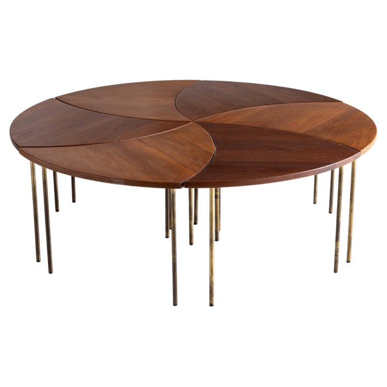 Pinwheel Table by Peter Hvidt, Denmark, Circa 1960 For Sale at 1stDibs