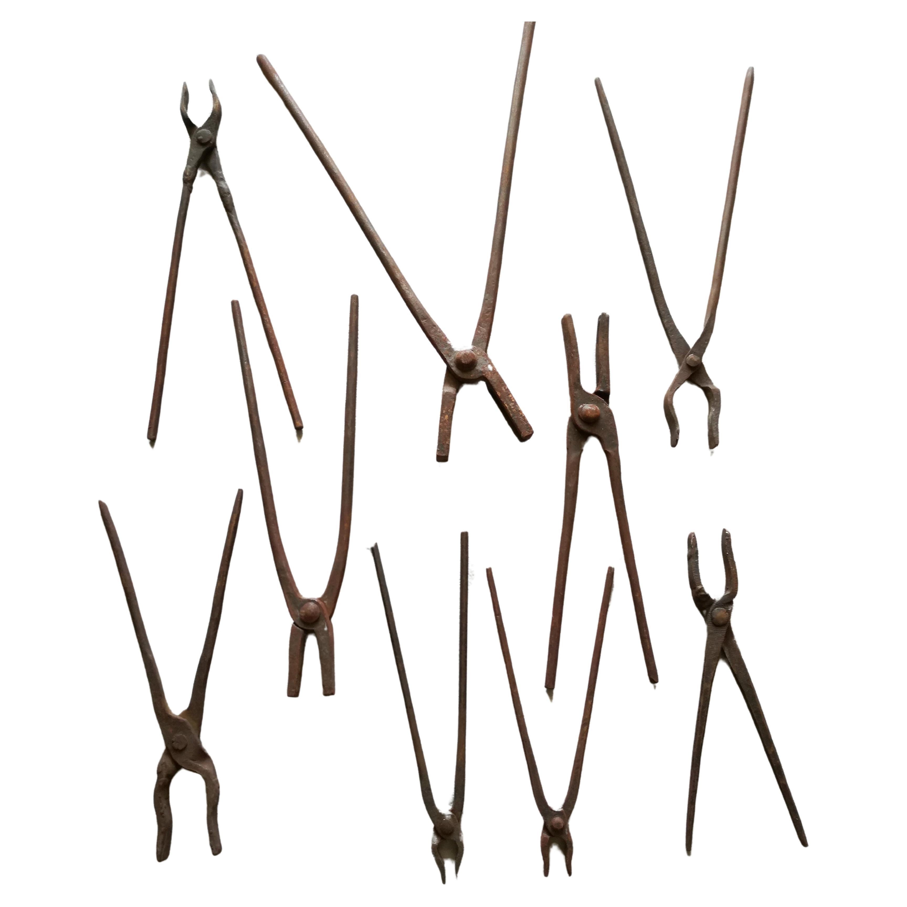 forge pliers, blacksmith. 1940s For Sale at 1stDibs