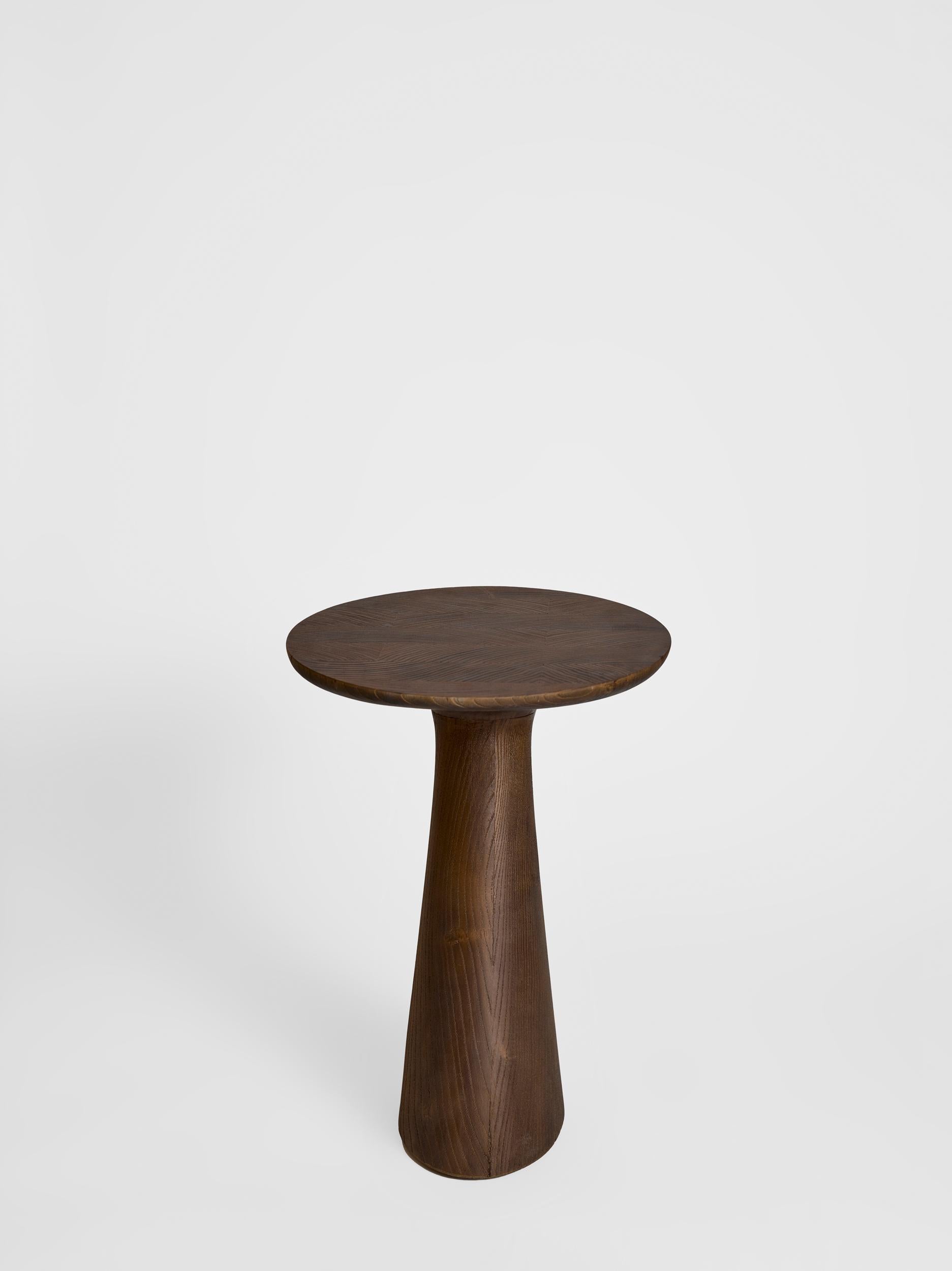 Pion Side Table, Dark Oak, Contemporary Wooden Side Table, Organic ...