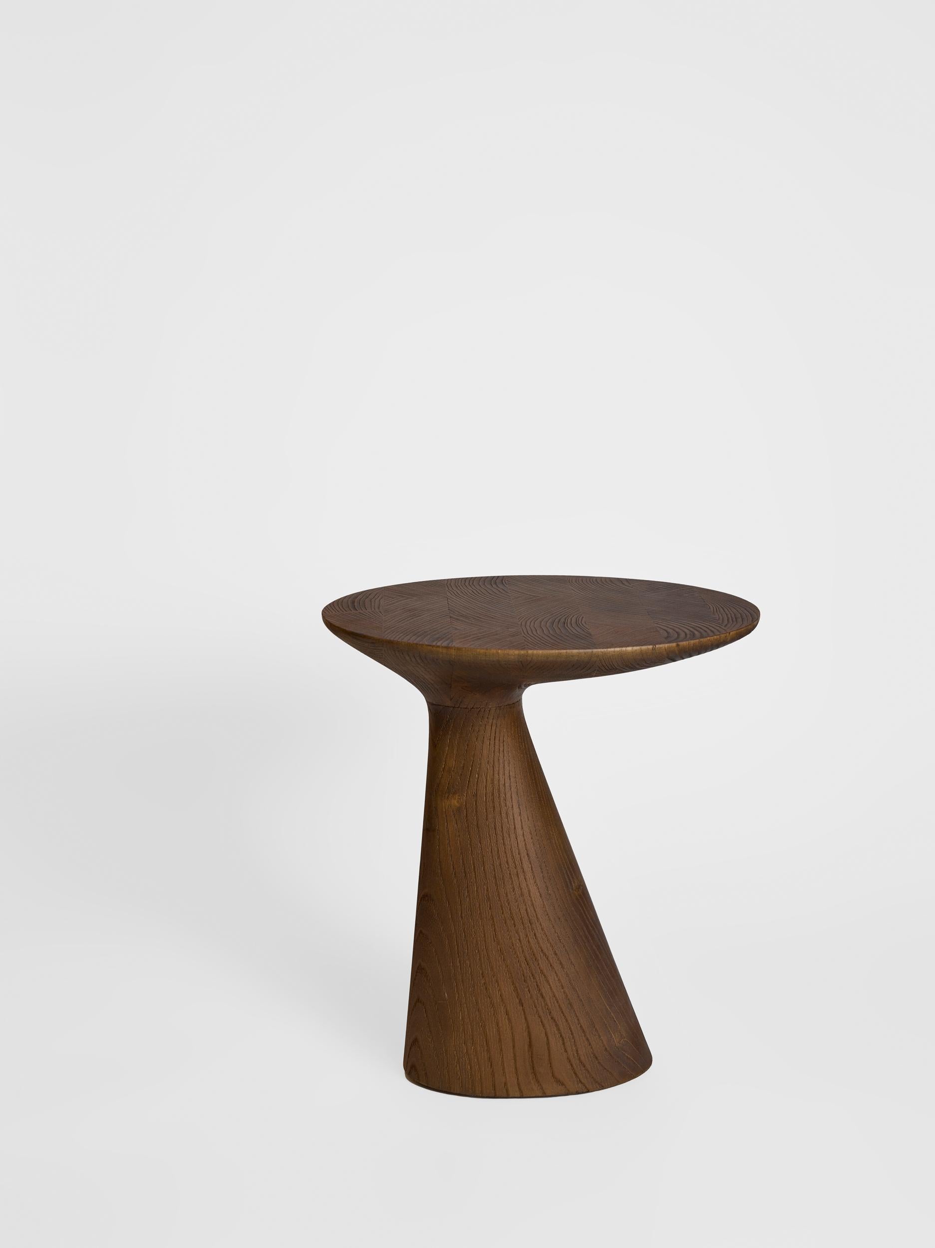 Pion Side Table, Dark Oak, Contemporary Wooden Side Table, Organic ...