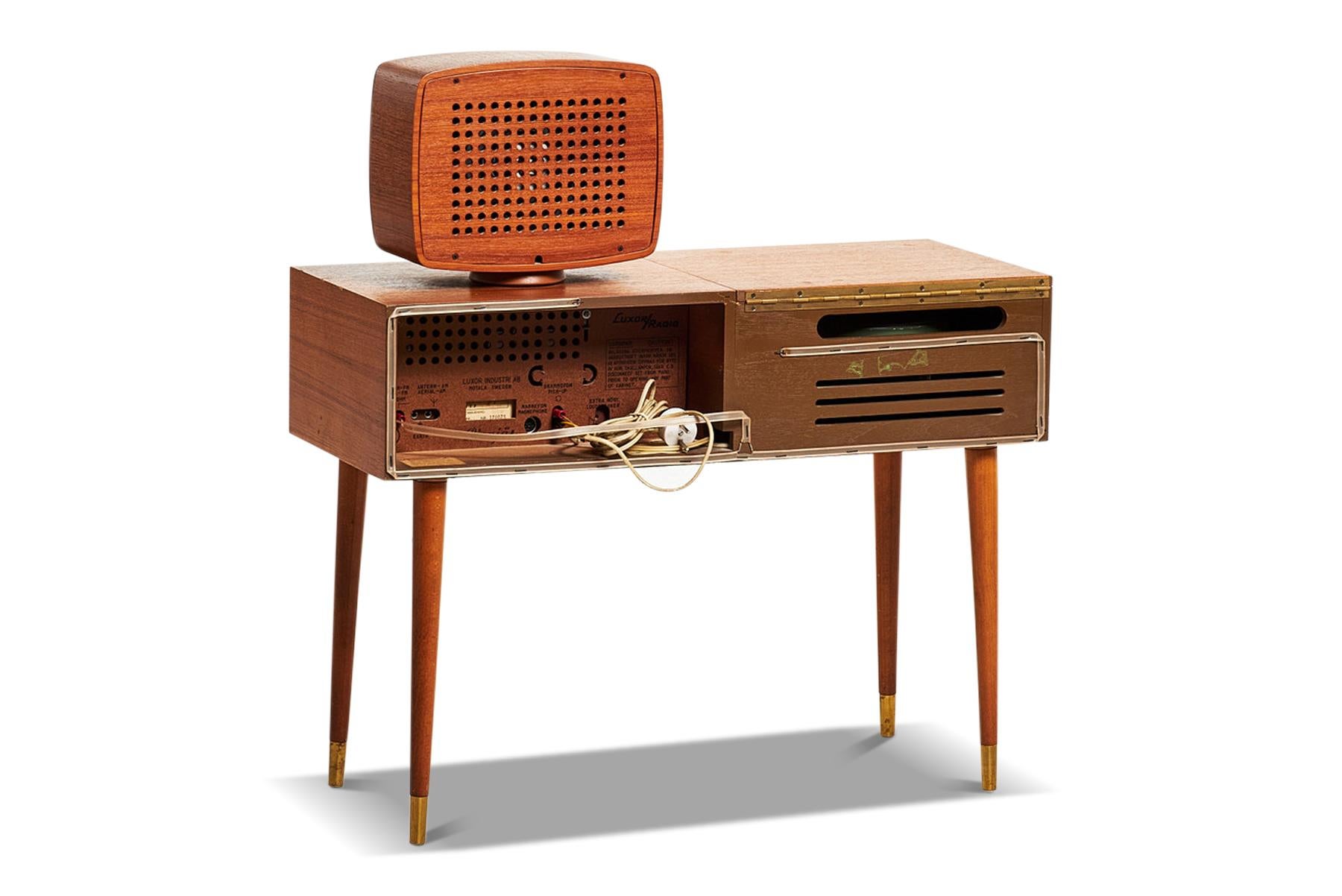 "Pioneer" Radio Console / Record Player in Teak by Luxor For Sale at ...