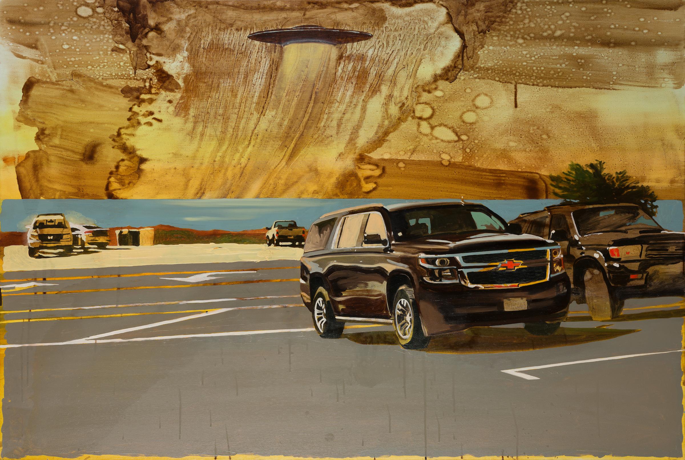 Piotr Szczur - OVER THE OCEAN - Contemporary Figurative Oil Painting ...