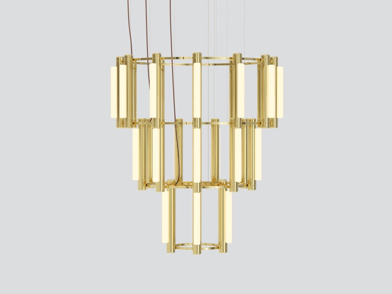 'Pipeline Chandelier 10 - Pendant' by Caine Heintzman for Andlight ...