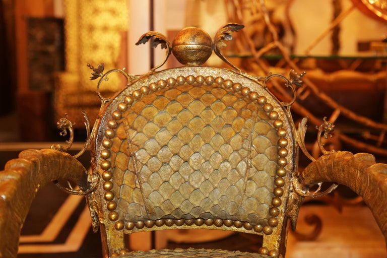 Piraruku Chair with Bronze For Sale at 1stDibs