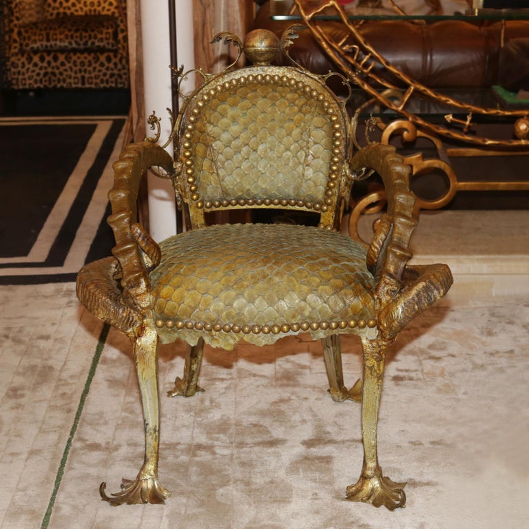 Piraruku Chair with Bronze For Sale at 1stDibs