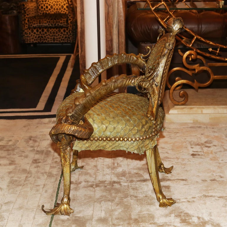 Piraruku Chair with Bronze For Sale at 1stDibs