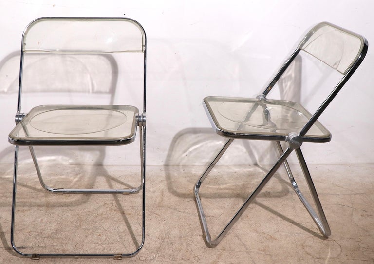 Piretti Folding Plia Chairs For Sale at 1stDibs
