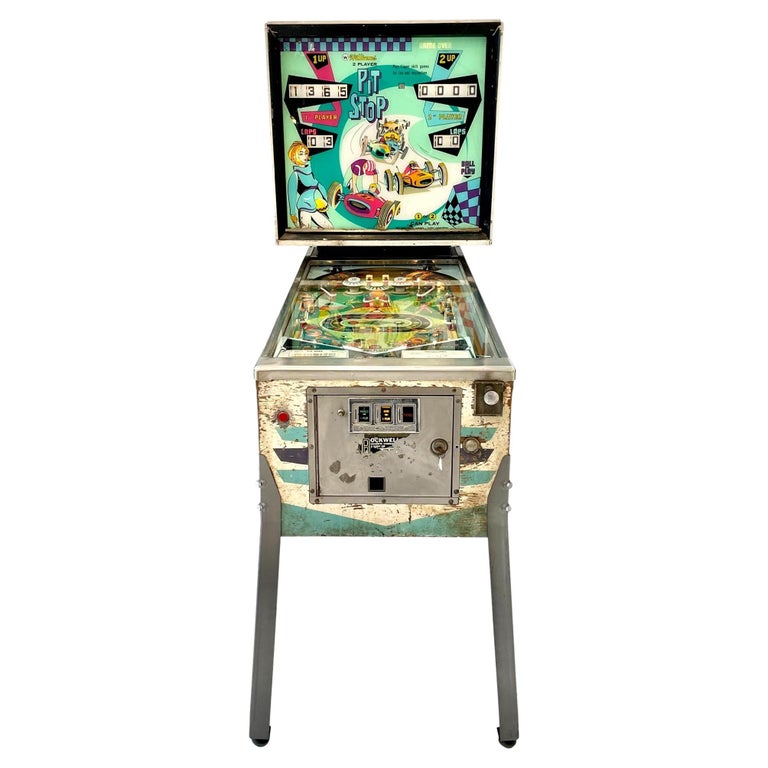 Pit Stop Pinball Arcade Game, 1968 USA For Sale at 1stDibs