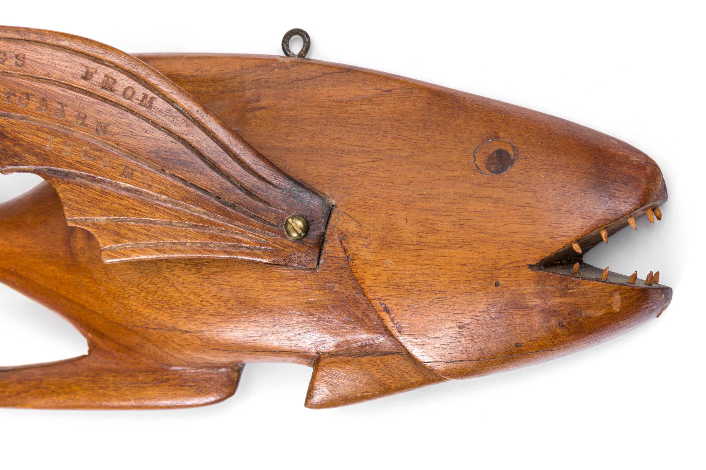 Pitcairn Island "Mutiny on the Bounty" Hand Carved Wall-Mounted Flying ...