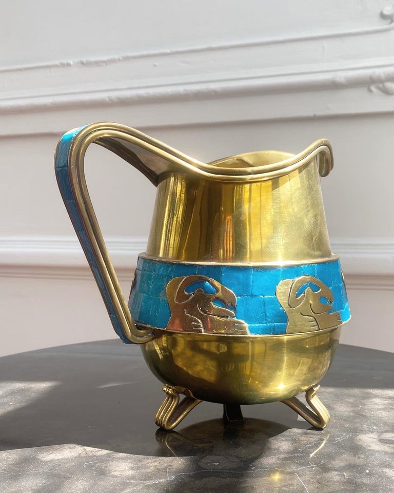 Pitcher Designed by Salvador Terán, Taxco , Made in Glass Mosaic and ...