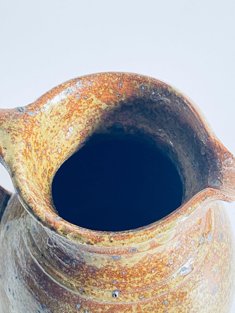Pitcher or Jug in Stoneware Ceramic, Brown Color, France 1960, Old ...