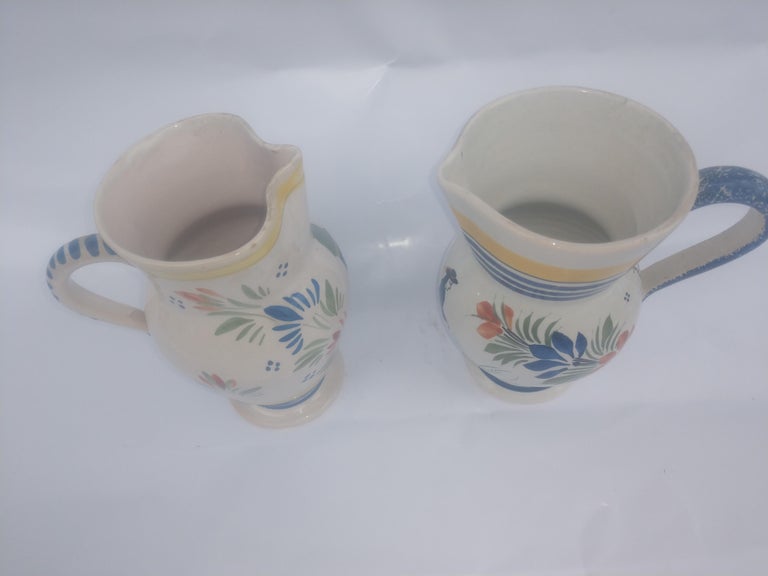 Pitchers by Henriot Quimper Faience, France For Sale at 1stDibs
