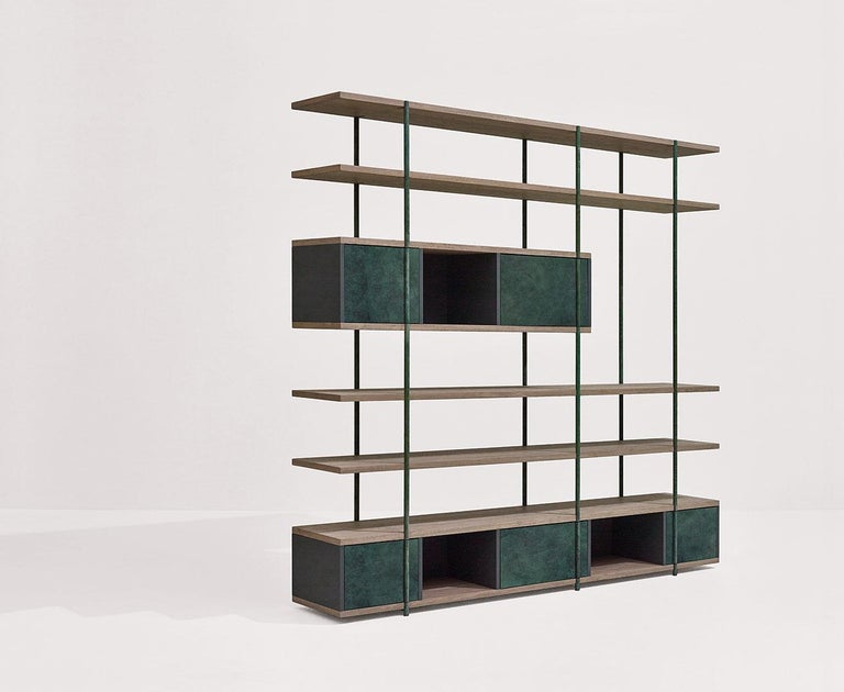 Pivot Bookshelf Green by SEM For Sale at 1stDibs