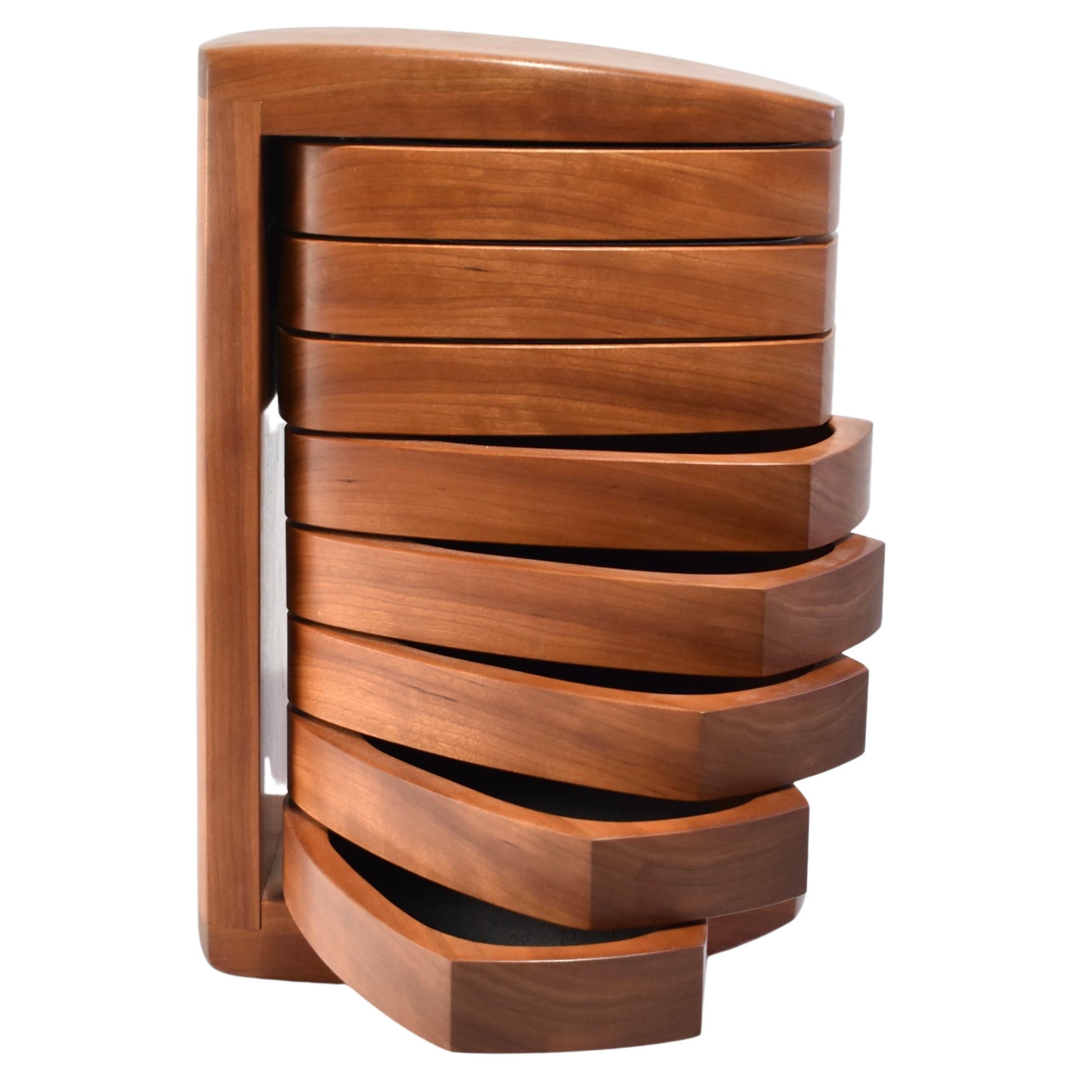 Pivoting Wooden Jewelry Box at 1stDibs