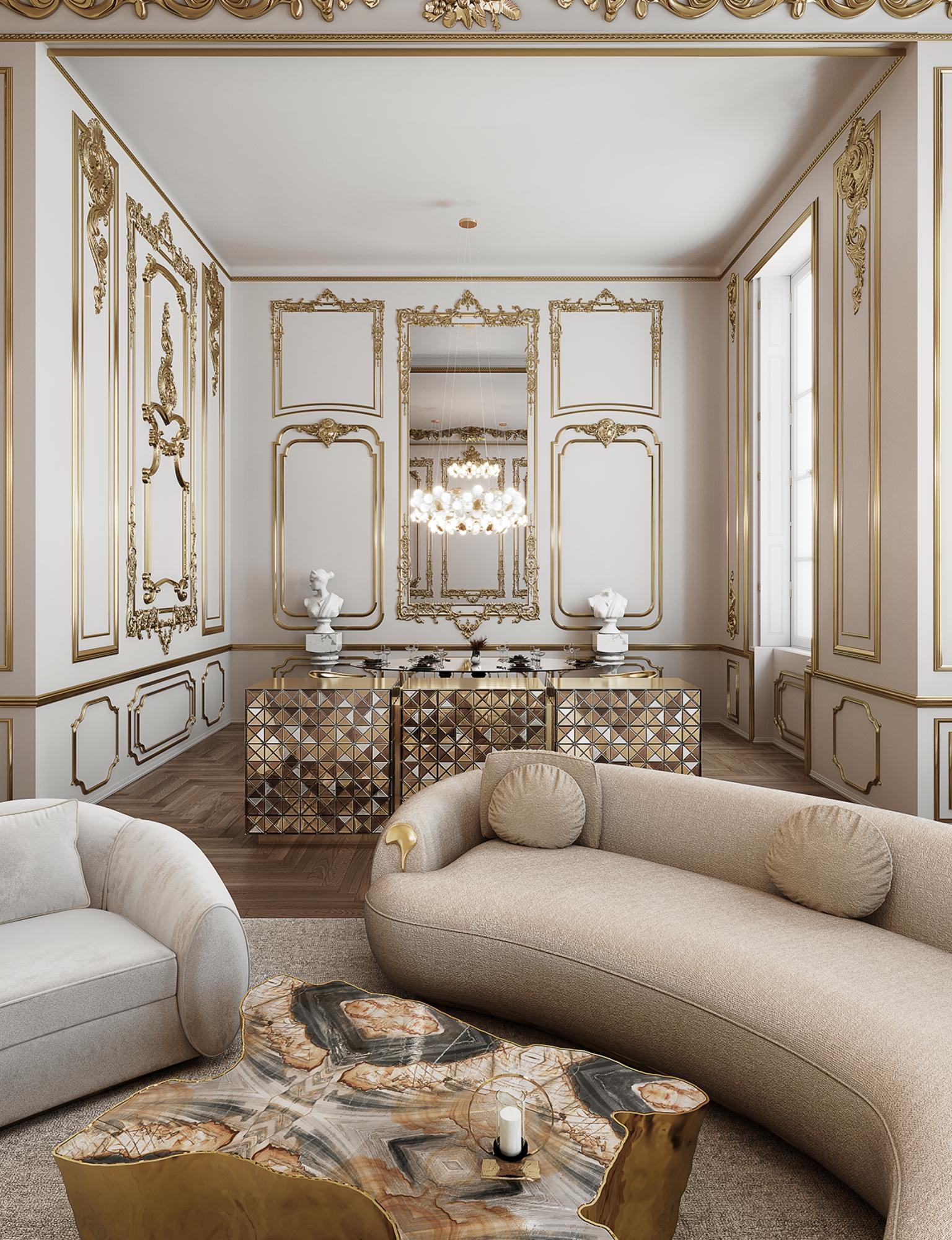 Pixel Anodized Sideboard - Hand-Crafted Joinery and Polish Brass - Boca do Lobo For Sale at 1stDibs