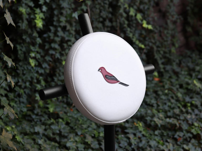 PK18 Impermeable Armchair, Red Seat and Black Metal Structure by Paulo ...