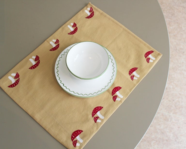 Placemat, Mushroom Jore Copenhagen For Sale at 1stDibs