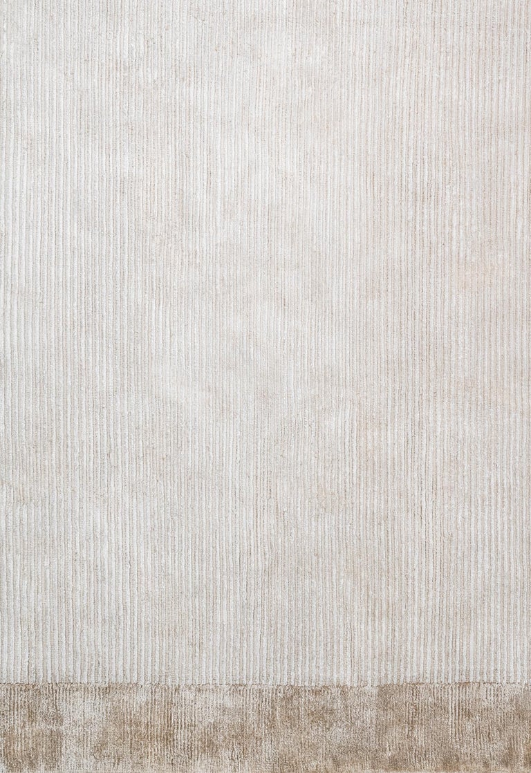 Plain White Beige Contemporary Rug Scandinavian Modern, Breton Beige ...