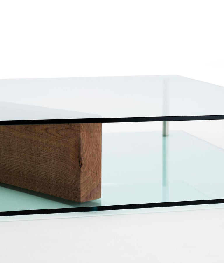 Plane Table in Walnut and Glass by Massimo Mariani and Living Divani ...