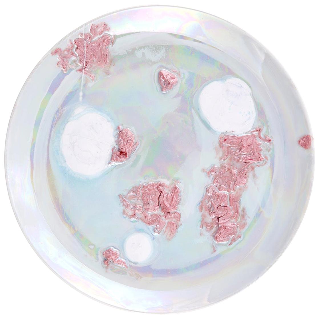 Atlantis Wall Plate Pink and Gold For Sale at 1stDibs