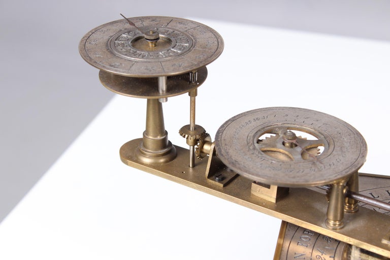 VIDEO* Planetarium, Tellurium Clock with Rotating Globe, London ...