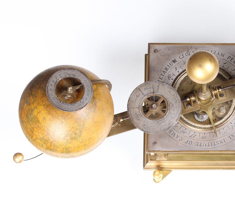 VIDEO* Planetarium, Tellurium Clock with Rotating Globe, London ...