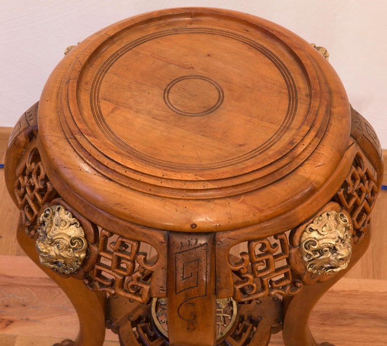 Plant Stand Side Table Lion Claw Bronzes Dragon Chinoiserie Baroque ...