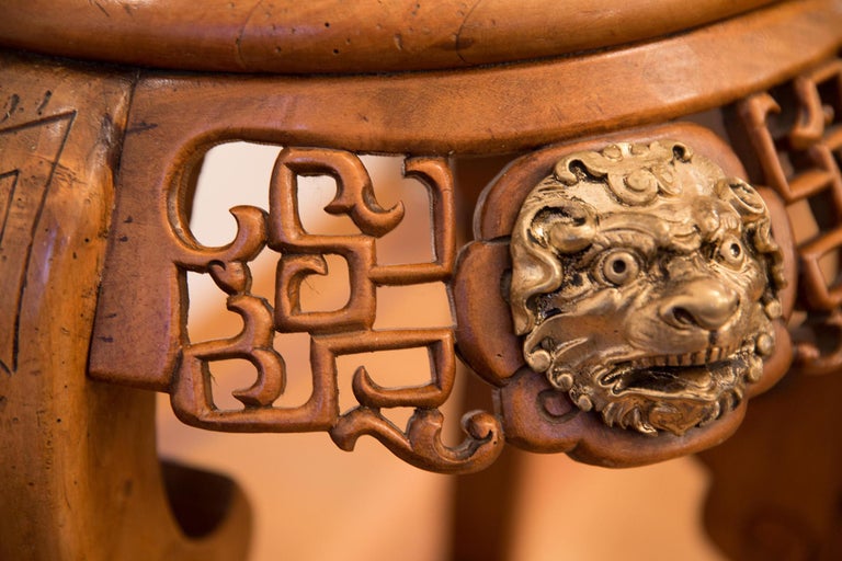 Plant Stand Side Table Lion Claw Bronzes Dragon Chinoiserie Baroque ...